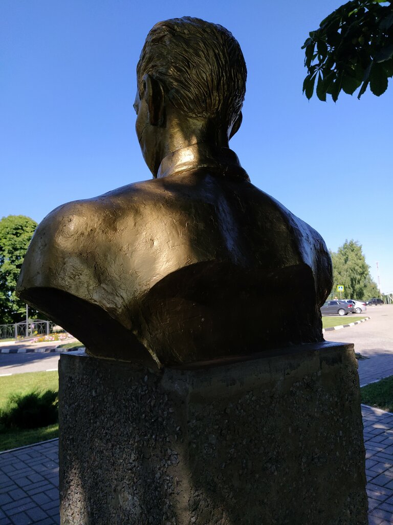 Anıt, heykel Бюст Героя Советского союза Климова И. И., Belgorodskaya oblastı, foto