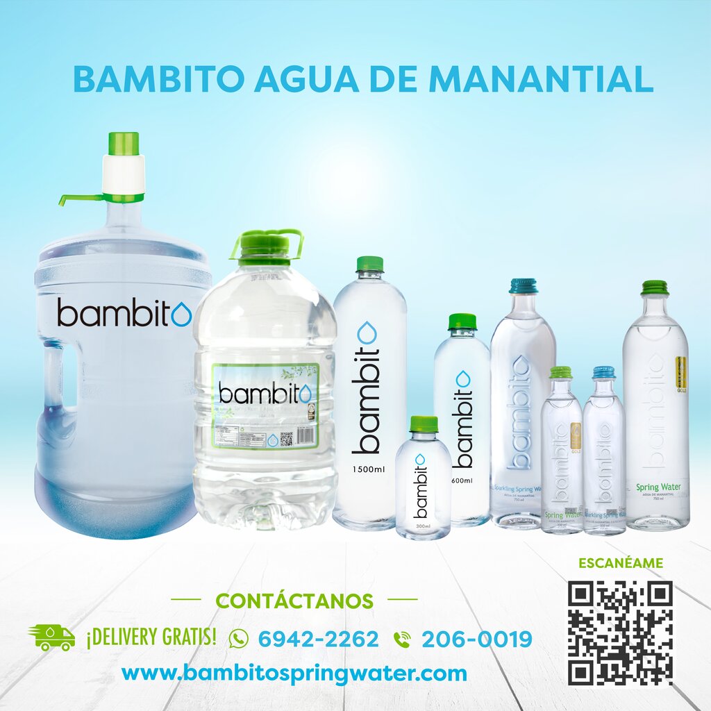 Alkolsüz içecekler Agua Bambito, Panama, foto