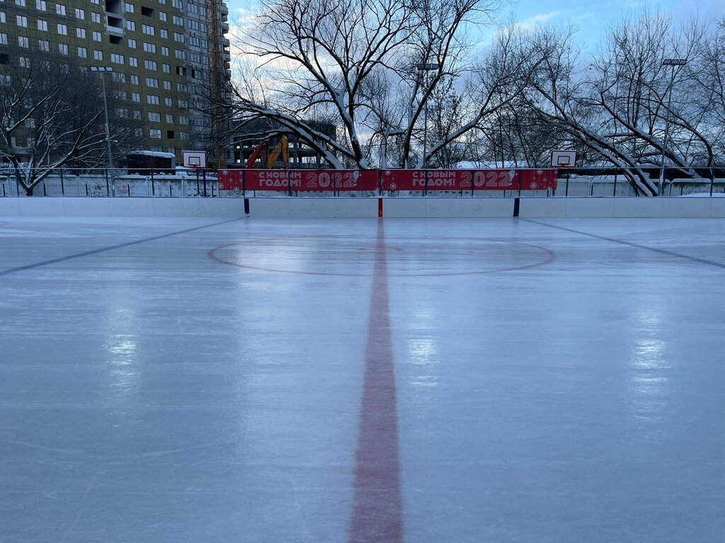 Buz pateni pistleri Skating rink, Moskova, foto