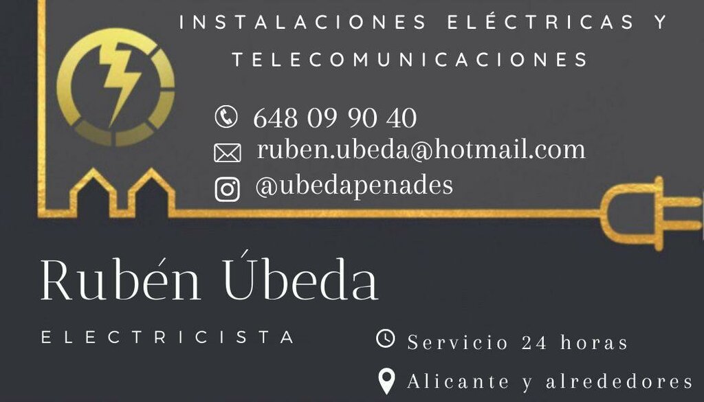 Elektrikli cihazların tamiri Instalaciones Eléctricas y Telecomunicaciones Rubén Úbeda, Alicante, foto
