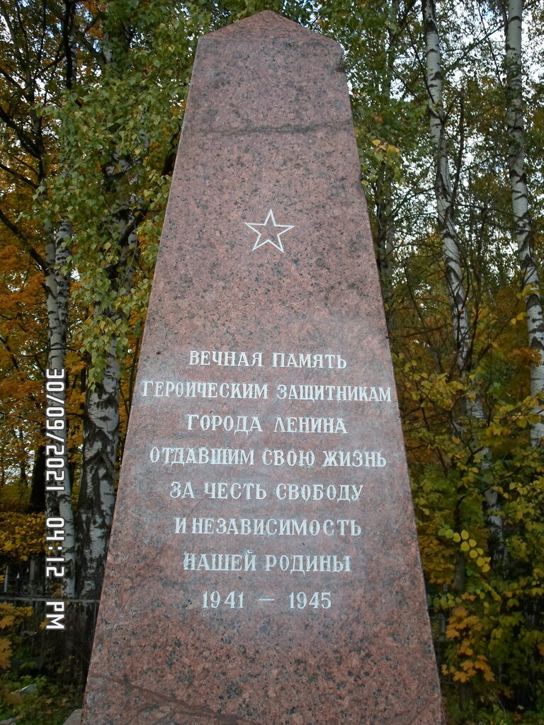 Anıt, heykel Обелиск братской могилы советских воинов и ленинградцев, Saint‑Petersburg, foto