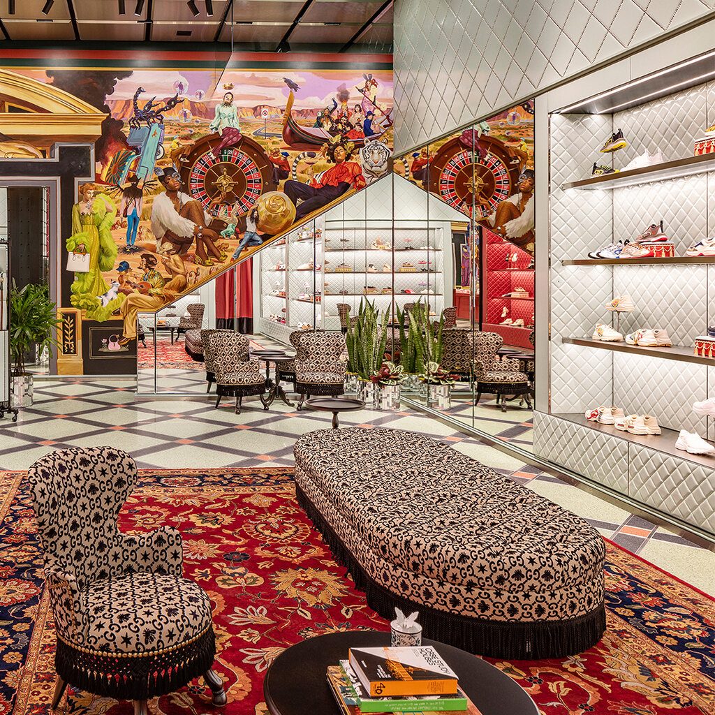 Giyim mağazası Gucci - Las Vegas Crystals, Nevada Eyaleti, foto