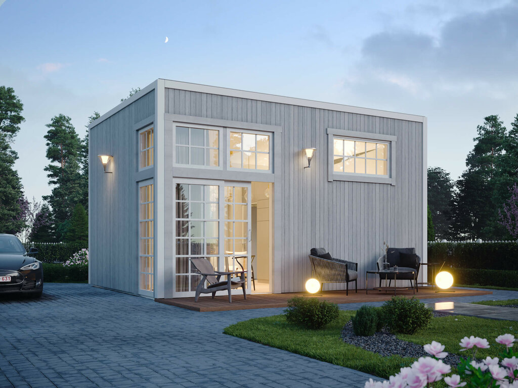 Prefabrik binalar 1 Дом РФ, Moskova, foto