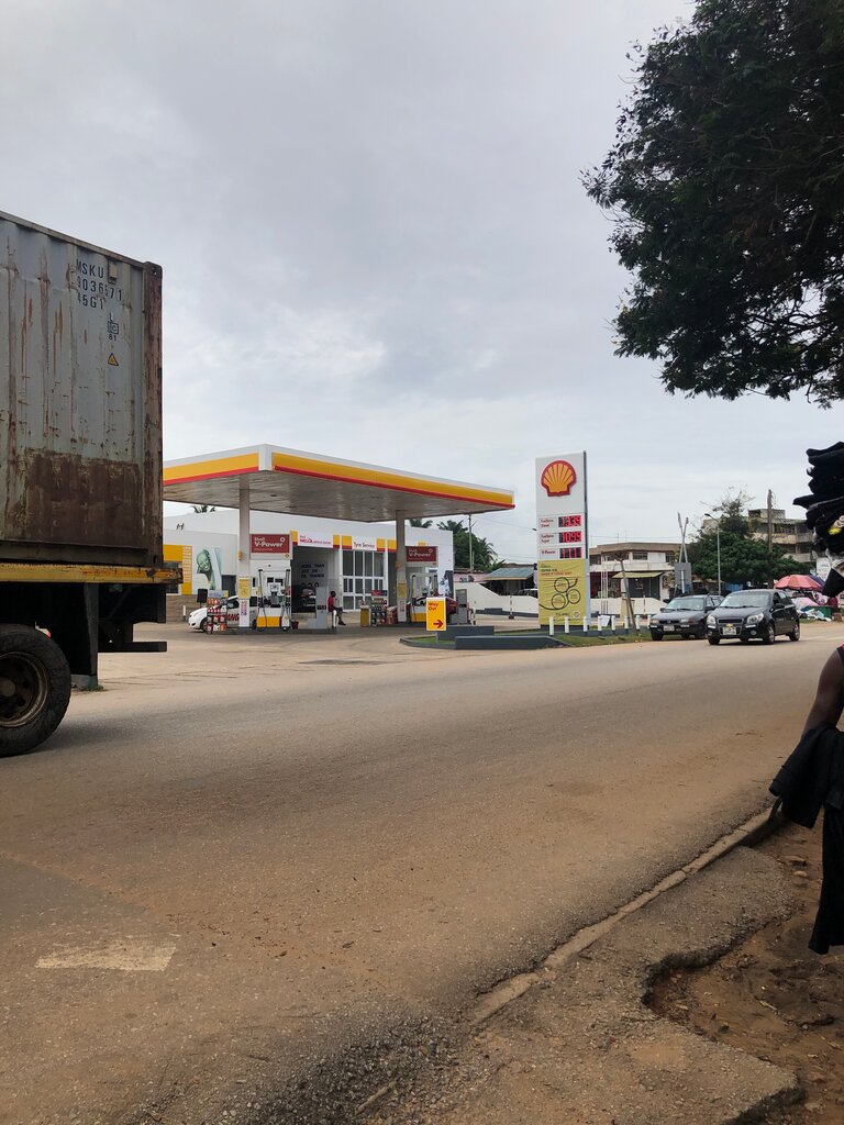 Benzin istasyonu Shell Filing Station, Dünya, foto