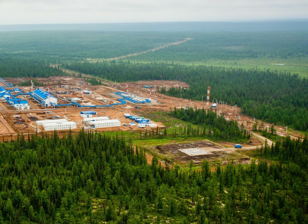 Helikopter pisti вертолетная площадка НПС-18 ВСТО, Saha Cumhuriyeti (Yakutistan), foto