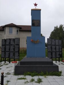 Воинам-землякам, погибшим на фронтах Великой Отечественной войны (Kostroma Region, Krasnoselskiy rayon, Sholokhovskoye selskoye poseleniye, derevnya Sholokhovo), anıt, heykel  Kostromskaya oblastından