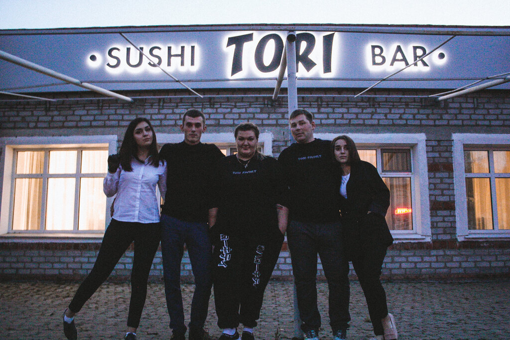 Suşi restoranı Sushi Tori Bar, Omskaya oblastı, foto