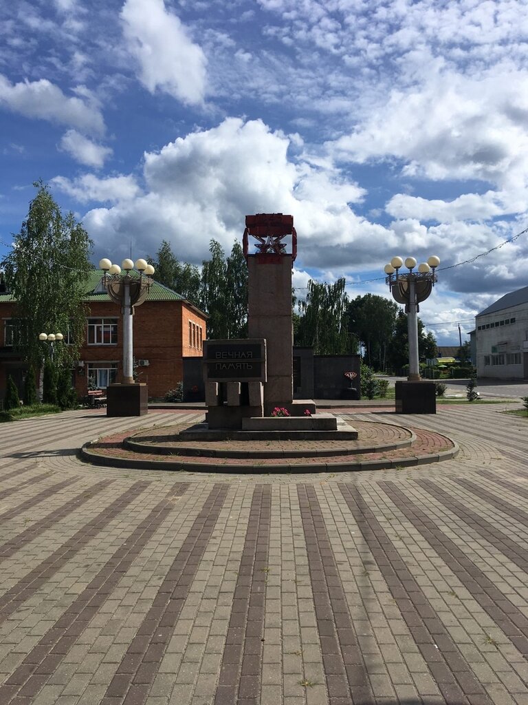 Anıt, heykel Участникам Великой Отечественной войны, Brianskaya oblastı, foto