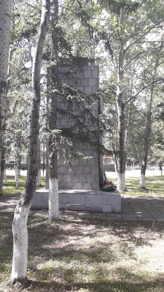 Anıt, heykel Герою Советского Союза Георгию Петровичу Клепикову, Amursk Bölgesi, foto