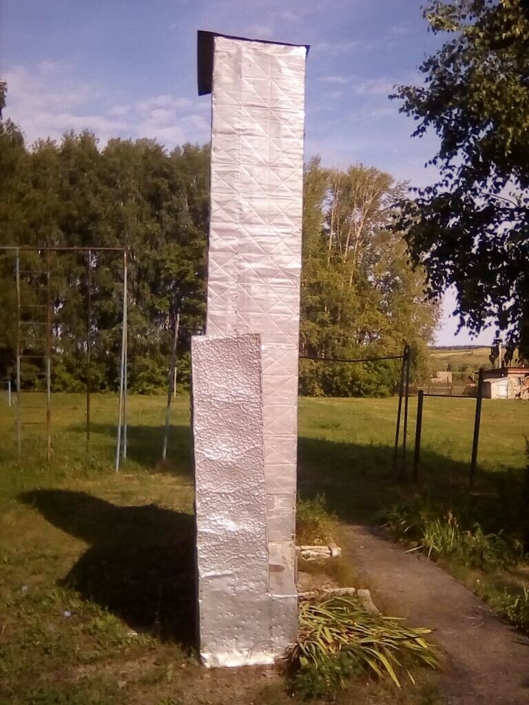 Anıt, heykel Вечная память односельчанам, Orenburgskaya oblastı, foto