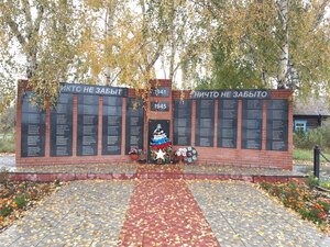 Мемориал Великой Отечественной войны (Novosibirsk Region, Kochenyovskiy munitsipalny rayon, derevnya Kozlovo), anıt, heykel  Novosibirskaya oblastından