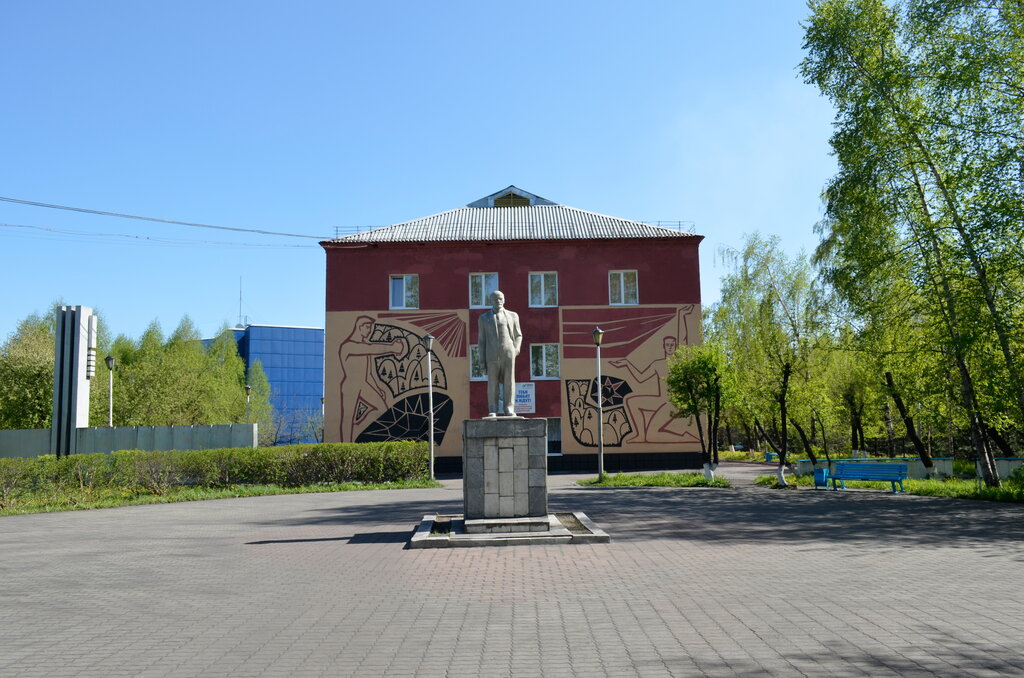 Anıt, heykel В.И. Ленин, Mejdureçensk, foto