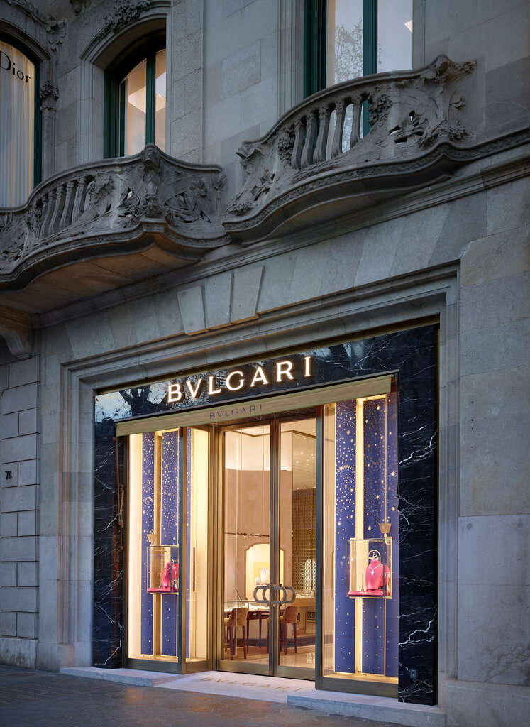 Kozmetik ve parfümeri mağazaları Bvlgari, Barselona, foto