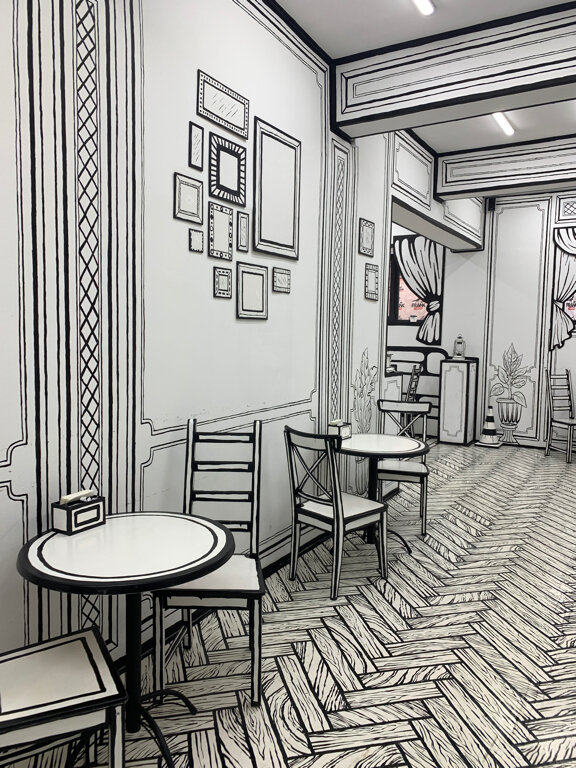 Kahve dükkanları Cafe2d, Moskova, foto