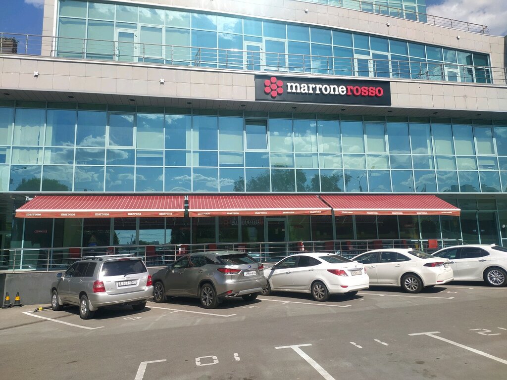 Kahve dükkanları Marrone Rosso Baykonur, Almatı, foto