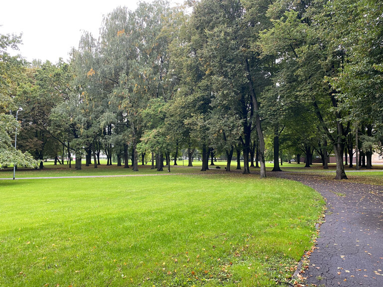 Kültür ve eğlence parkları garden Maskavas, Riga, foto