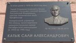 В этом доме с 1973 по 2010 год жил Герой Социалистического Труда, лауреат Государственной премии Российской Федерации, доктор технических наук, профессор Катык Сали Александрович (ploshchad Dzerzhinskogo No:1), anıt levhası, anıt taş  Omsk'tan