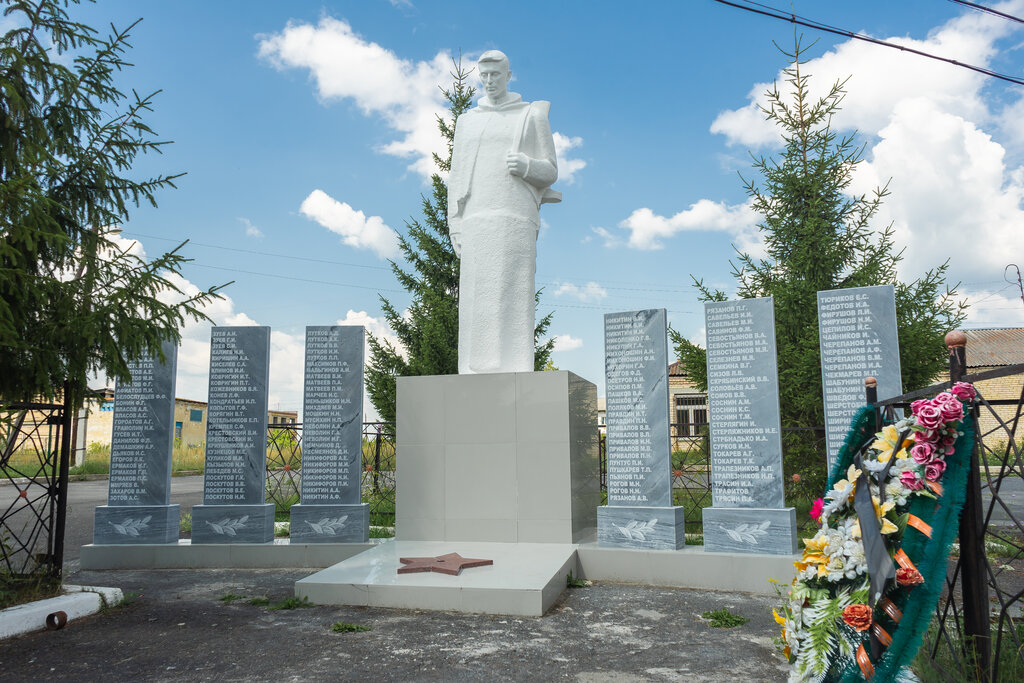 Anıt, heykel Воинам, павшим в годы Великой Отечественной войны, Çeliabinskaya oblastı, foto