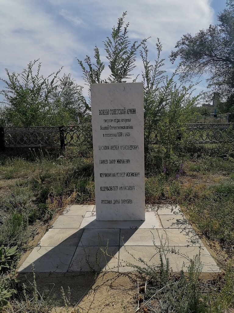 Anıt, heykel Воинам советской армии, Orenburgskaya oblastı, foto