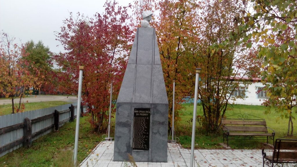 Anıt, heykel Воинам-землякам, погибшим на фронтах Великой Отечественной войны, Amursk Bölgesi, foto