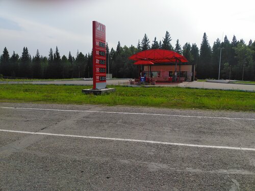 Benzin istasyonu РТК, Tuva, foto