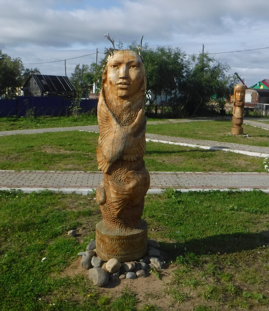 Park, sokak heykeli Илибям Пэртя, Nenets özerk okrugu, foto