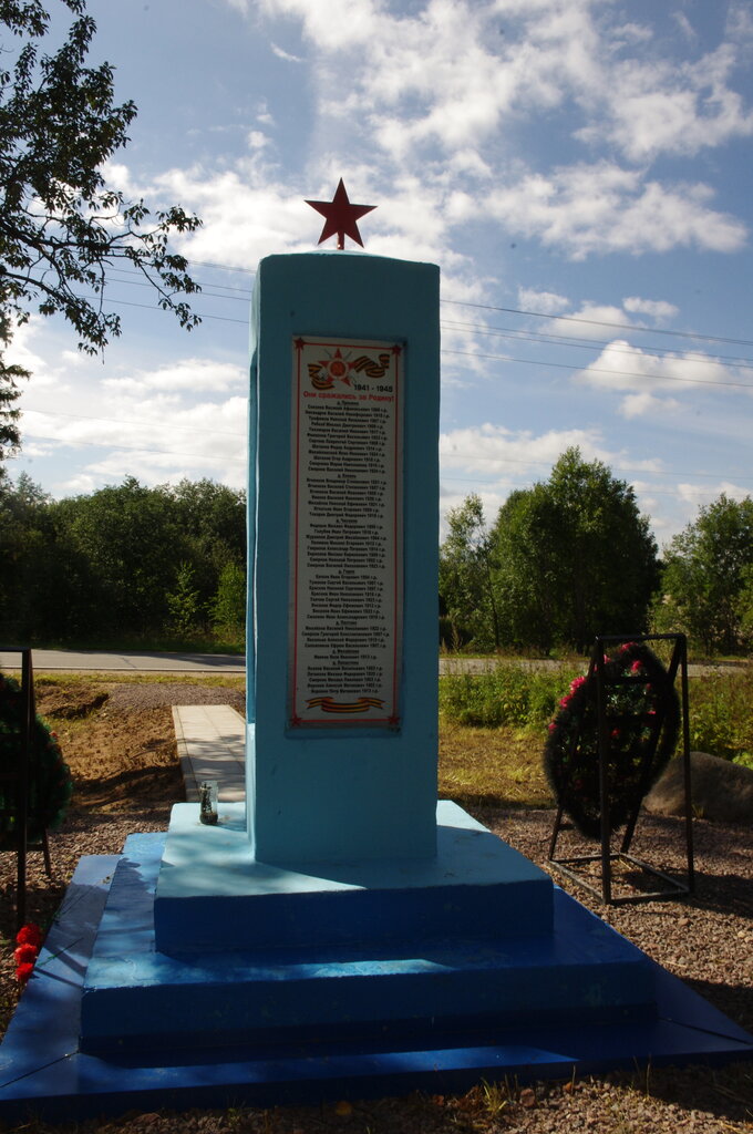 Anıt, heykel Погибшим землякам, Saint‑Petersburg ve Leningradskaya oblastı, foto