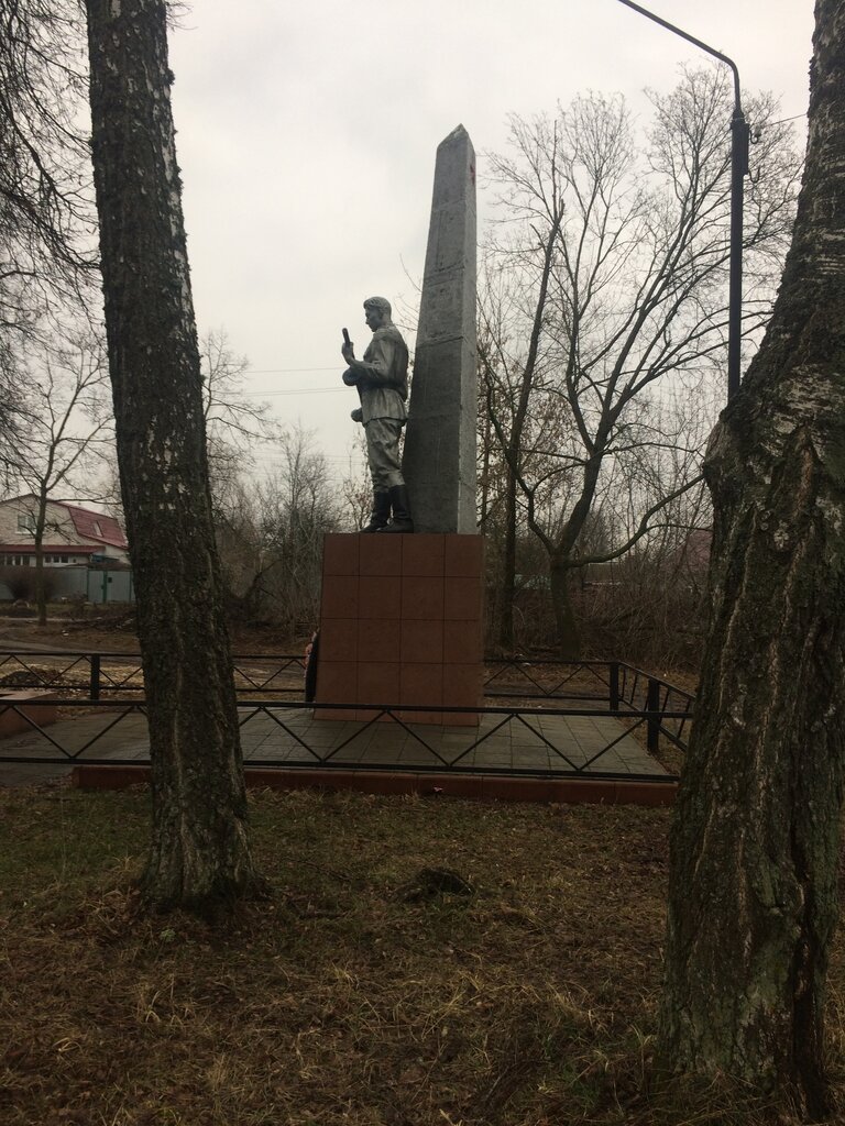 Anıt, heykel Братская могила воинов и партизан, Trubçevsk, foto