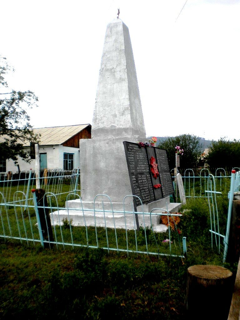 Anıt, heykel Воинам, павшим в Великой Отечественной войне, Zabaykalski krayı, foto