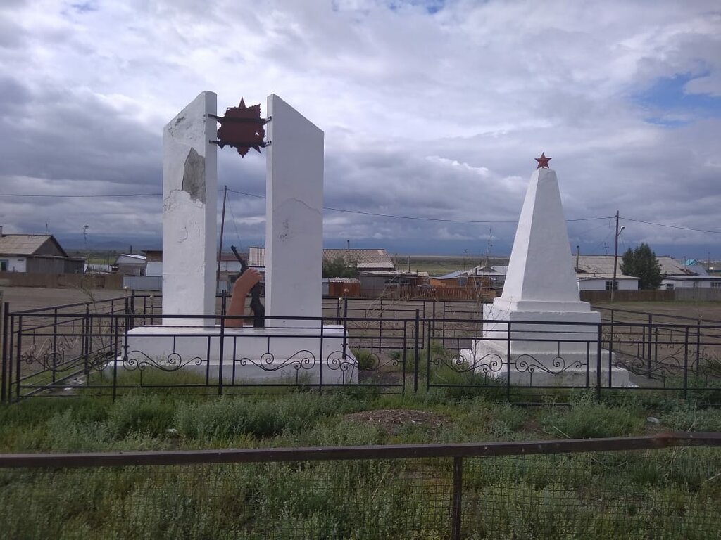 Anıt, heykel Обелиск односельчанам, павшим в Великой Отечественной войне, Altay Cumhuriyeti, foto