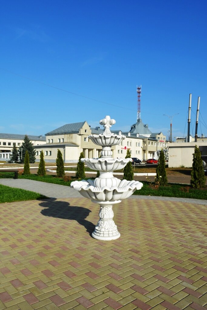 Park, sokak heykeli Французский фонтан, Nijegorodskaya oblastı, foto