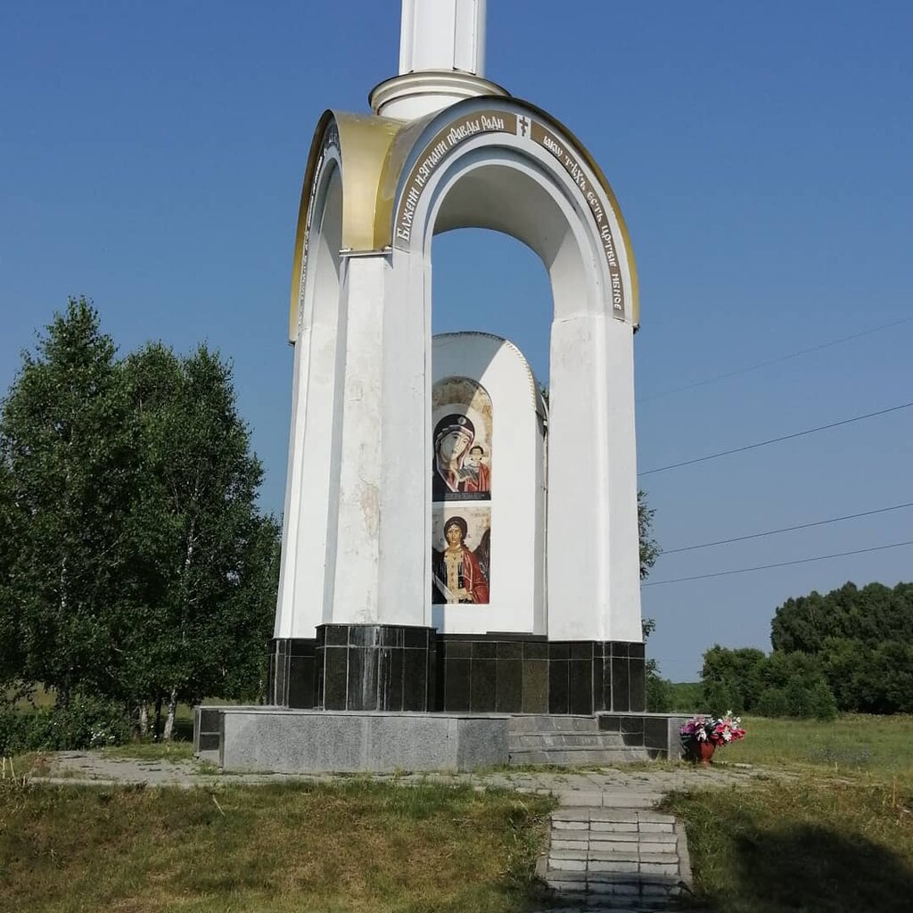 Anıt, heykel Мемориал в память М.С. Евдокимова, Altayski krayı, foto