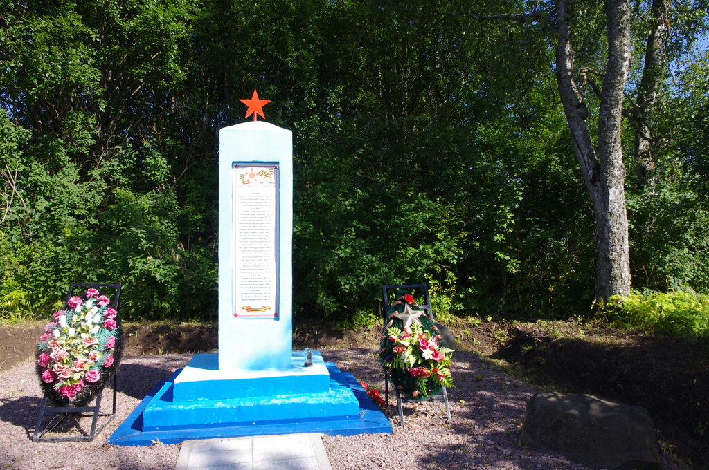 Anıt, heykel Погибшим землякам, Saint‑Petersburg ve Leningradskaya oblastı, foto