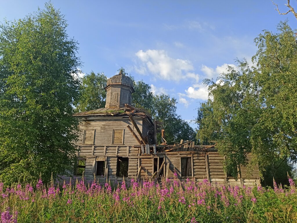Ortodoks kiliseleri Tserkov Nikolaya Chudotvortsa V Timonevo, Arhangelskaya oblastı, foto