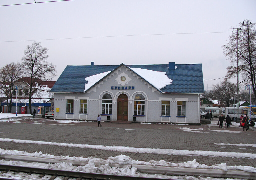 Tren istasyonu Brovary Station, Brovary, foto