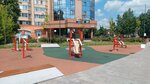 Sports ground (Moscow Region, Pshkinskiy Urban District, Krasnoarmeysk, Tsentralnaya ploshchad), spor alanı  Krasnoarmeysk'ten