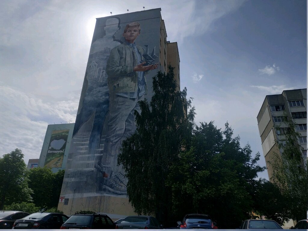 Dekorasyon ve süsleme, onur panosu Мурал, Minsk, foto