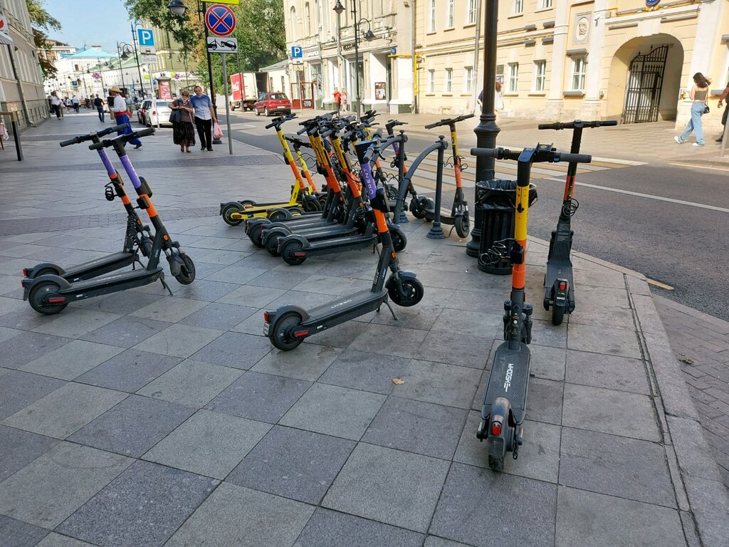 Bisiklet park yerleri Bicycle parking, Moskova, foto