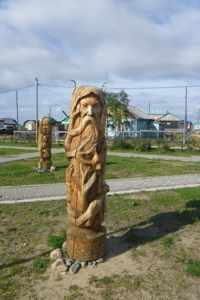 Park, sokak heykeli Пэдара ерв, Nenets özerk okrugu, foto