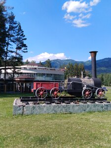 Макет паровоза Черепановых (Republic of Altai, Chemalskiy rayon, selo Turbaza Katun, Sosnovaya ulitsa), teknoloji anıtı  Altay Cumhuriyeti'nden