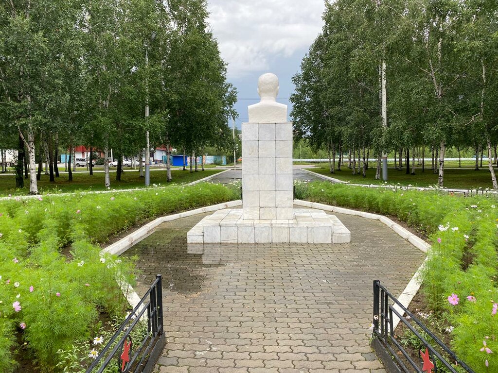 Anıt, heykel Бюст Героя Советского Союза В.П. Мирошниченко, Tynda, foto