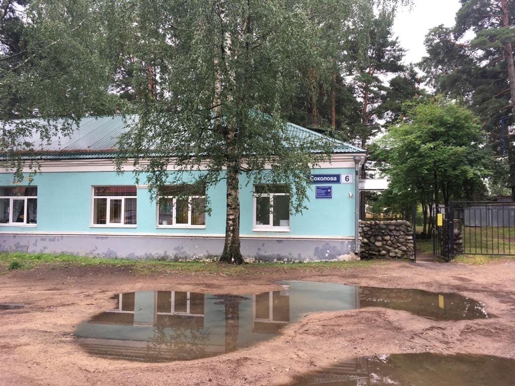 Anıt levhası, anıt taş И.М. Соколов, Sosnoviy Bor, foto