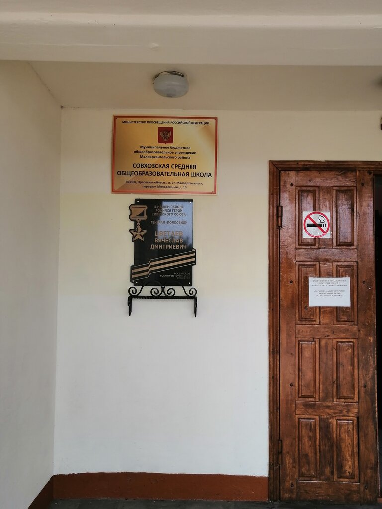 Anıt levhası, anıt taş В.Д. Цветаеву, Orlovskaya oblastı, foto