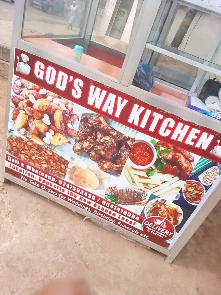 Fast food Gods way kitchen, Akra, foto