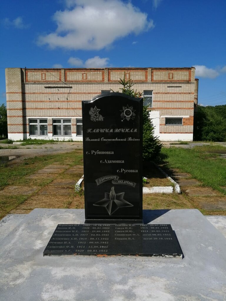 Anıt, heykel Воинам-односельчанам, павшим в сражениях Великой Отечественной войны, Primoriye, foto