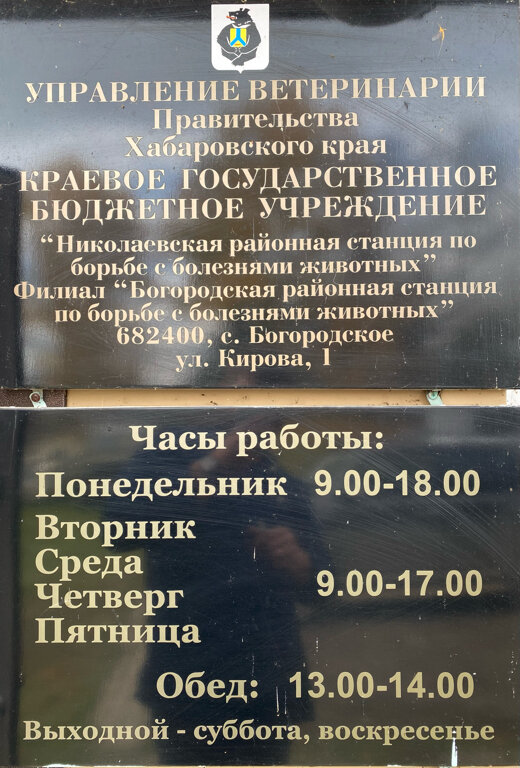 Veteriner klinikleri Филиал Богородская станция по борьбе с болезнями животных, Habarovski krayı, foto