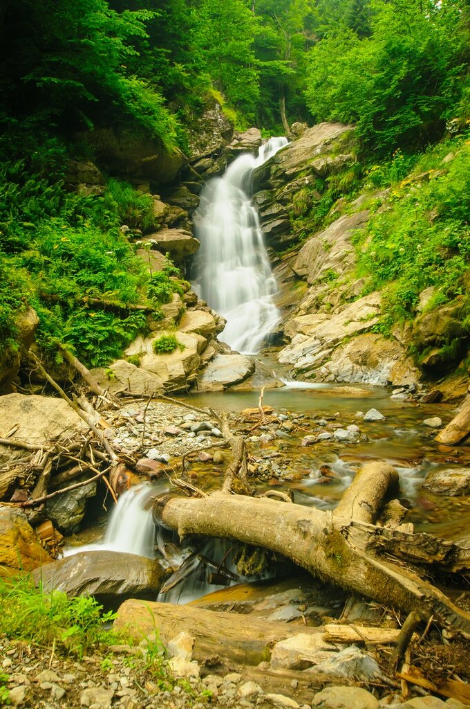 Şelale Водопад Снежное русло, Soçi, foto