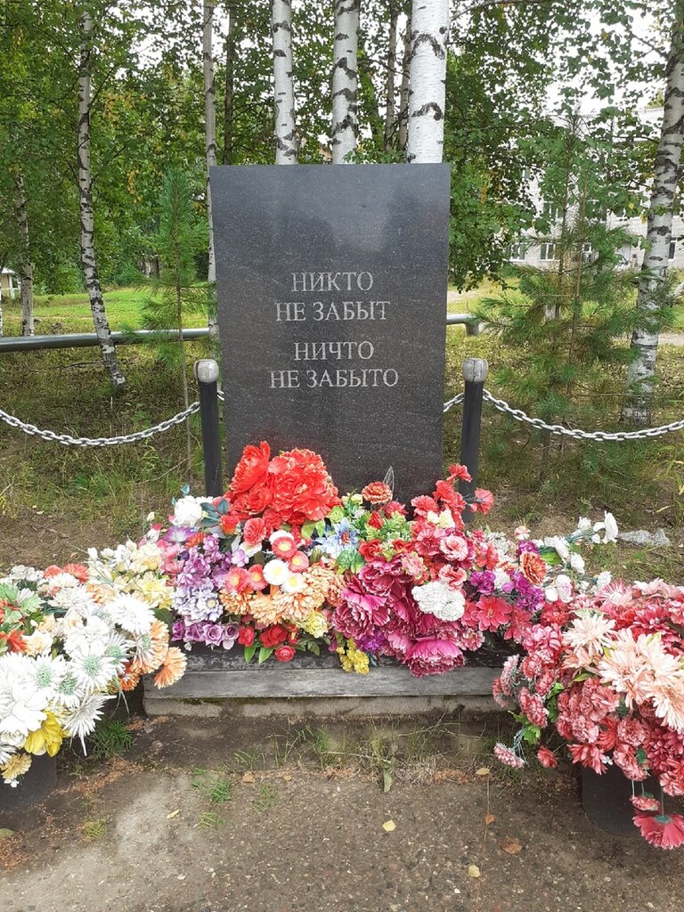 Anıt, heykel Обелиск Никто не забыт, ничто не забыто, Arhangelskaya oblastı, foto
