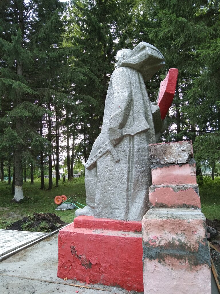 Anıt, heykel Воинам, погибшим в годы Великой Отечественной войны, Novosibirskaya oblastı, foto