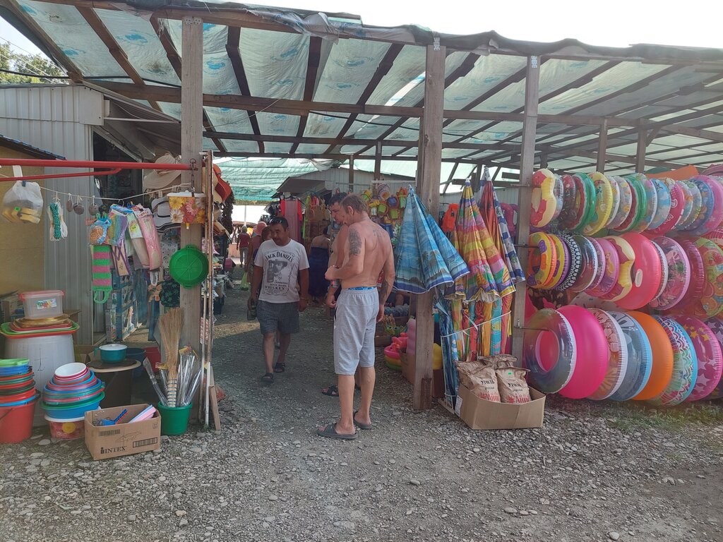 Gıda pazarı Вещевой и продуктовый рынок, Krasnodarski krayı, foto